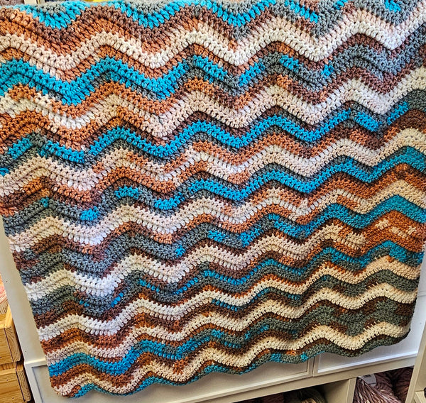 Wave Blanket Crochet Pattern – No.3 Royston